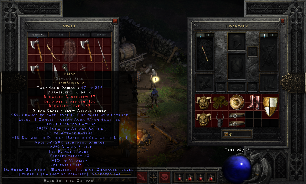 11ed 3ar Sup = Lvl 293ar = Pride Stygia Pike Cheap - Topic - d2jsp