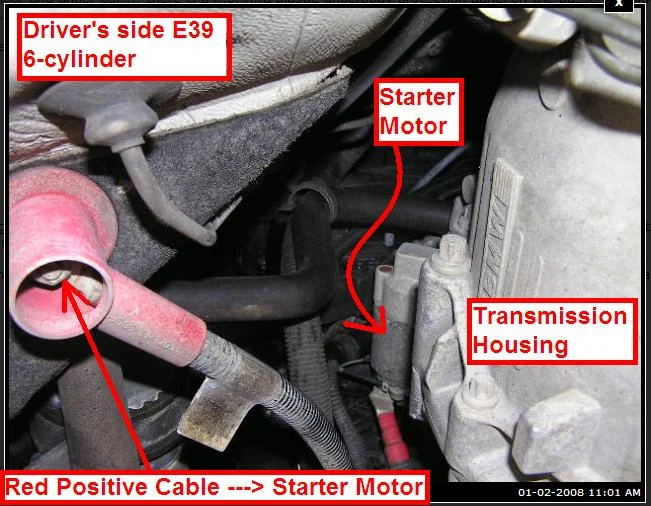 Engine bay positive battery terminal access