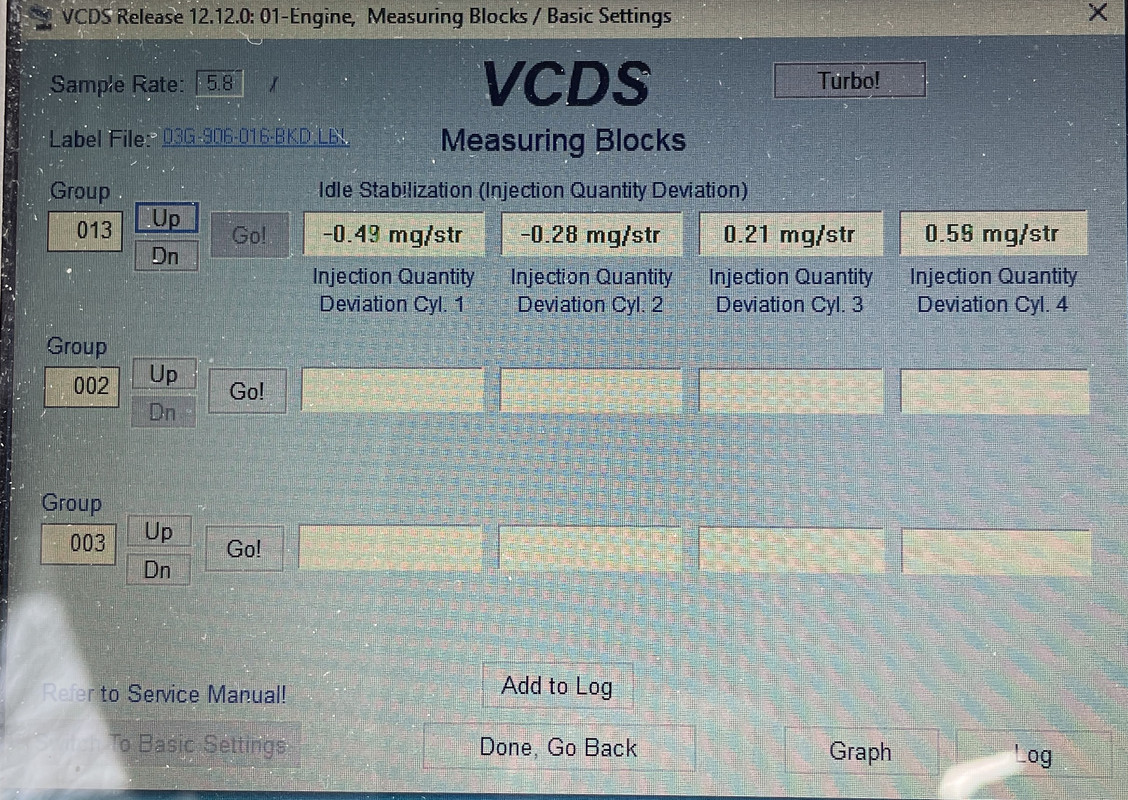 PD Injection Quantity Deviation | TDIClub Forums