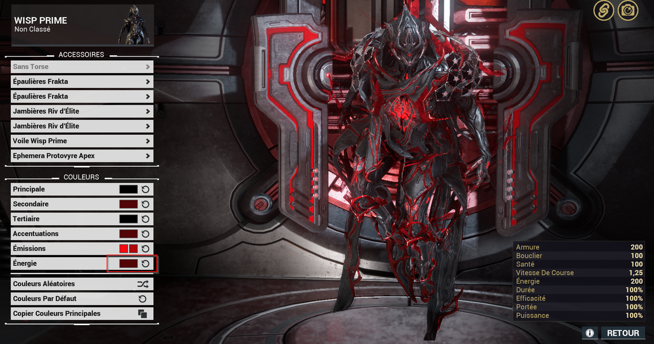 color customization problem wisp prime - Art & Animation - Warframe Forums