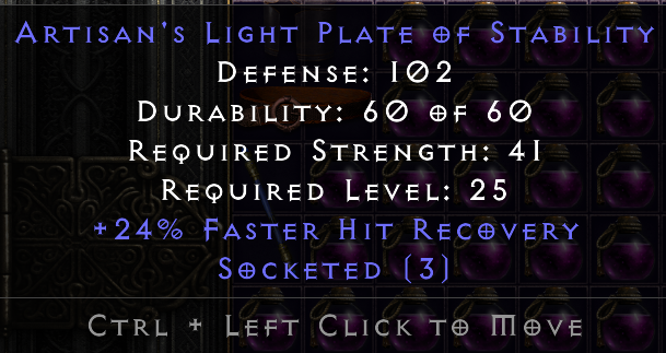 (lld) Artisan's Light Plate Of Stability 3os 24fhr - Topic - d2jsp