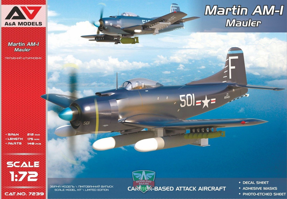 1/72 - Martin AM-1 Mauler by A&A Models (plastic SIGA/ACE Models ...