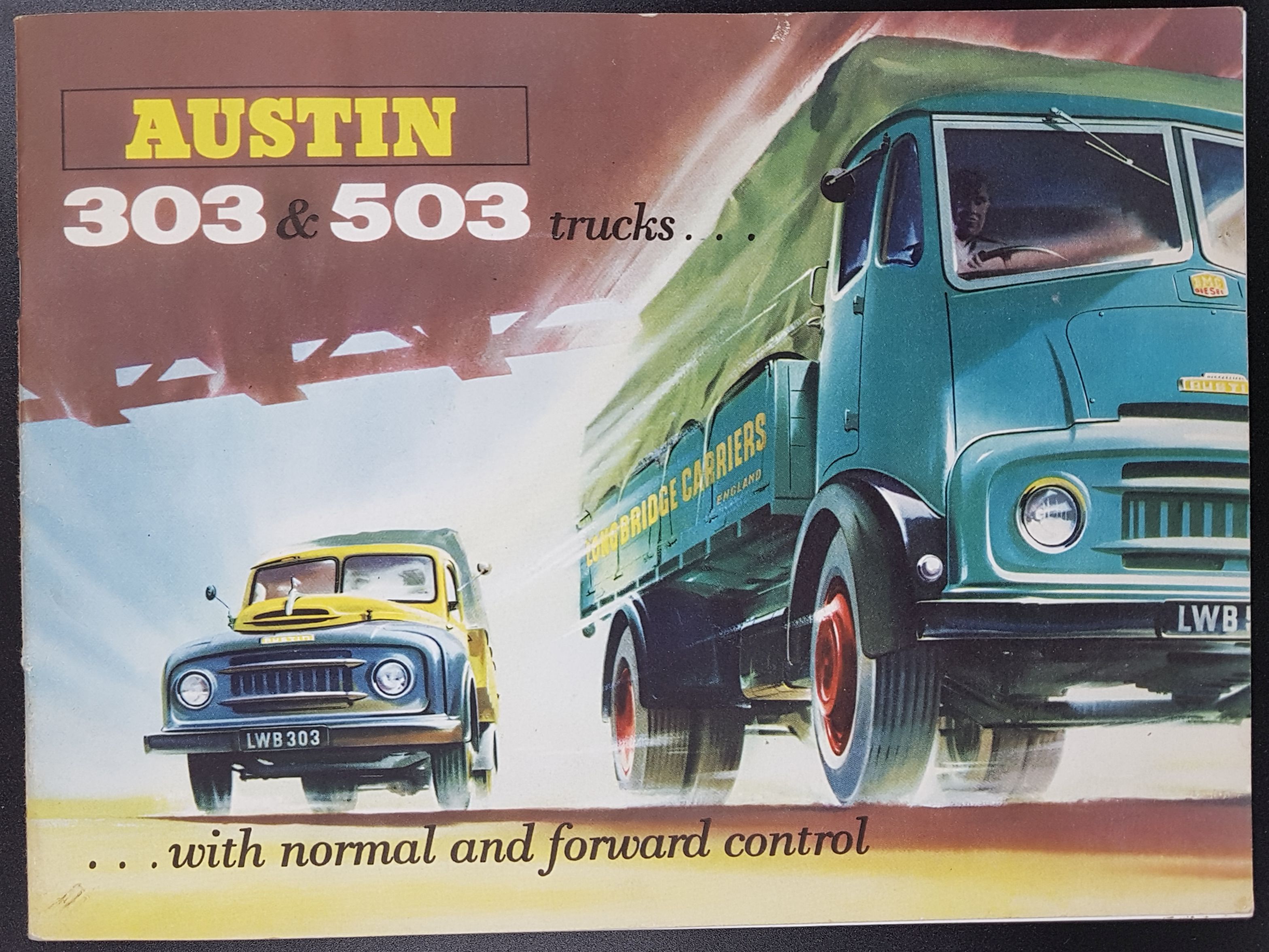 Original Austin 303 & 503 Trucks Sales Brochure, 1958, Ref 1190 D ...