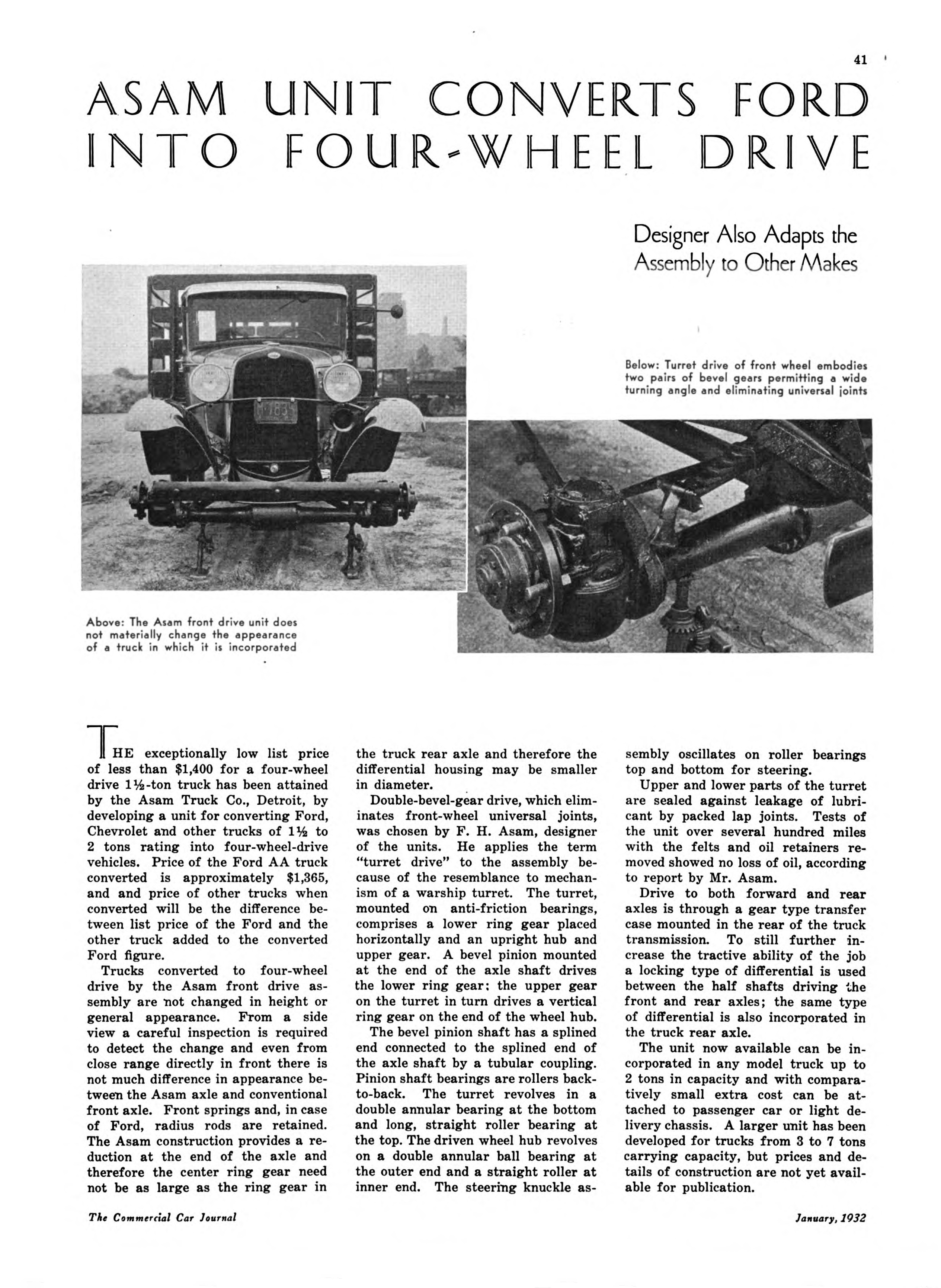 Asam 4 Wheel Drive CCJ Jan '32 — Postimages