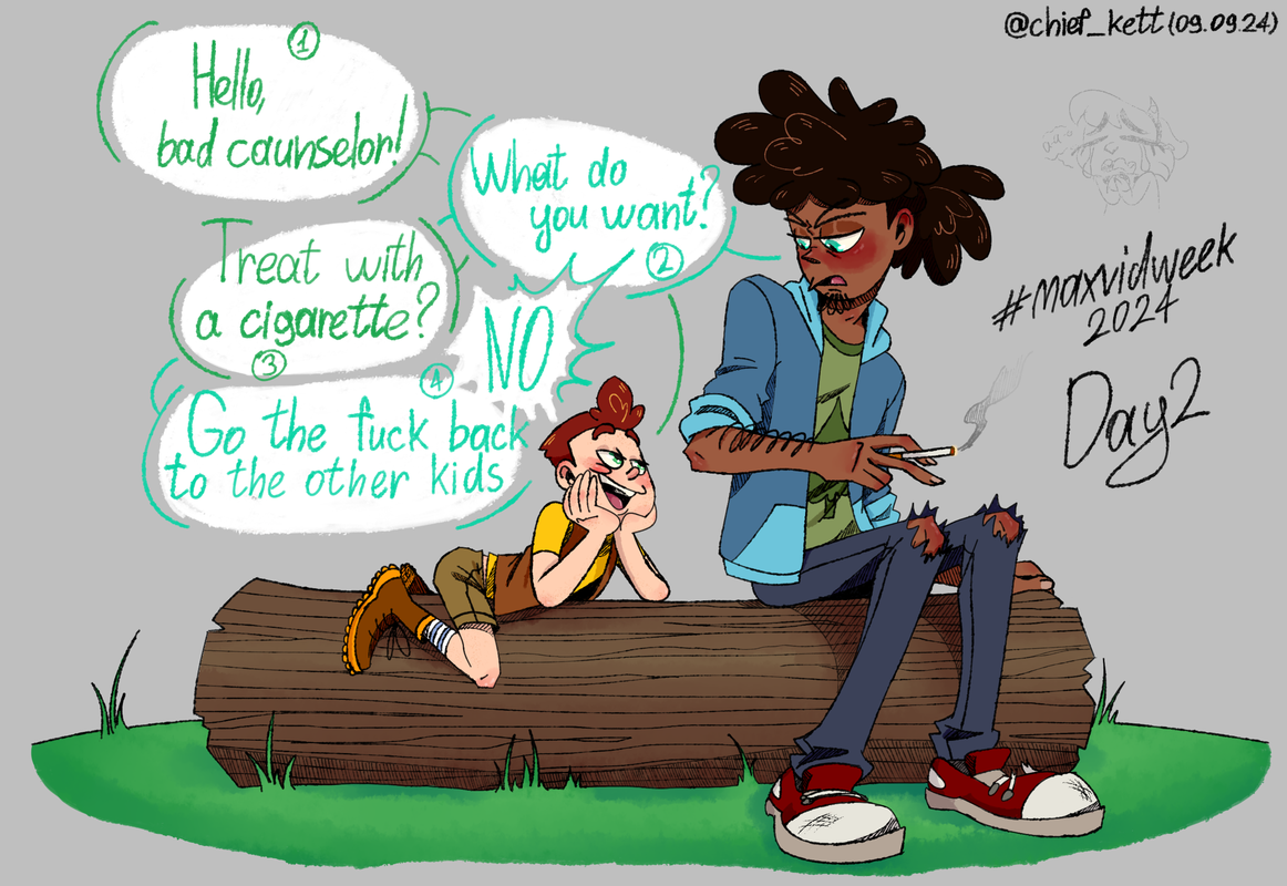 Maxvid Week 2024 (Art) - Chapter 2 - Chief_Kett - Camp Camp (Web Series) [Archive of Our Own]