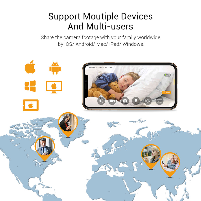 Camera de supraveghere Ebitcam™ EBF4, Inteligenta Artificiala, 2.0 MP ...