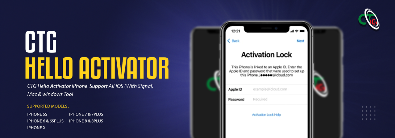 CTG Hello Activator iPhone 5S To X Support All iOS (With Signal ...