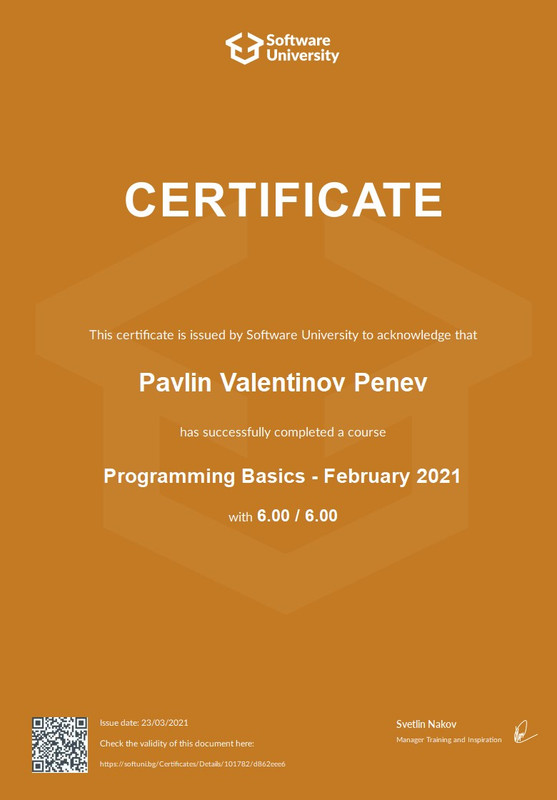 Github Pavlinpenevsoftuni Programmingbasics Softuni Programming Basics Problem Solutions