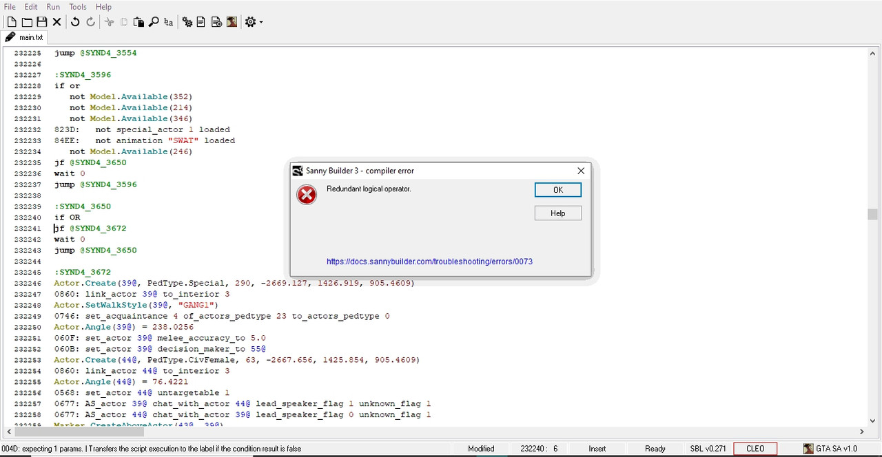 Would you help me find the lines responsible for the elements i want to change in GTA:SA ...