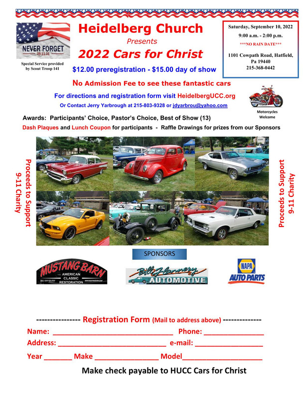 2022 HUCC Cars for Christ Flier 7 1 22 — Postimages