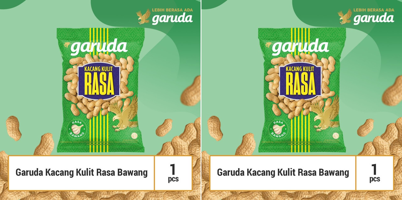 Jual Garuda Kacang Kulit Rasa Bawang 210 Gr di Seller Foodmart Keboen ...