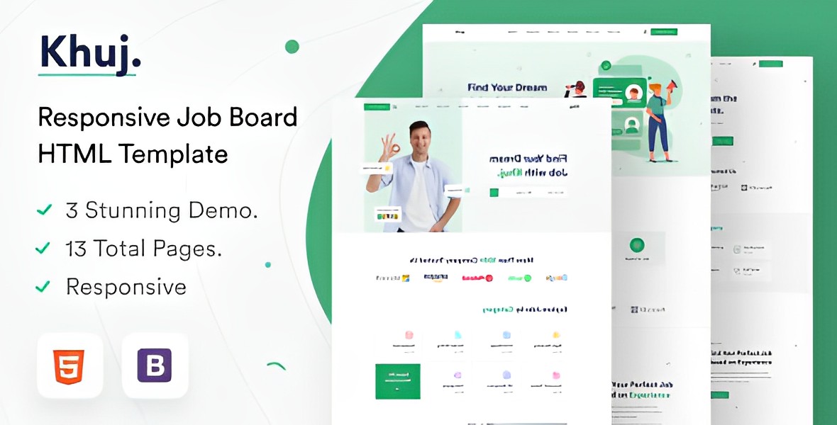 Khuj - Job Board HTML Template – Bliter GPL
