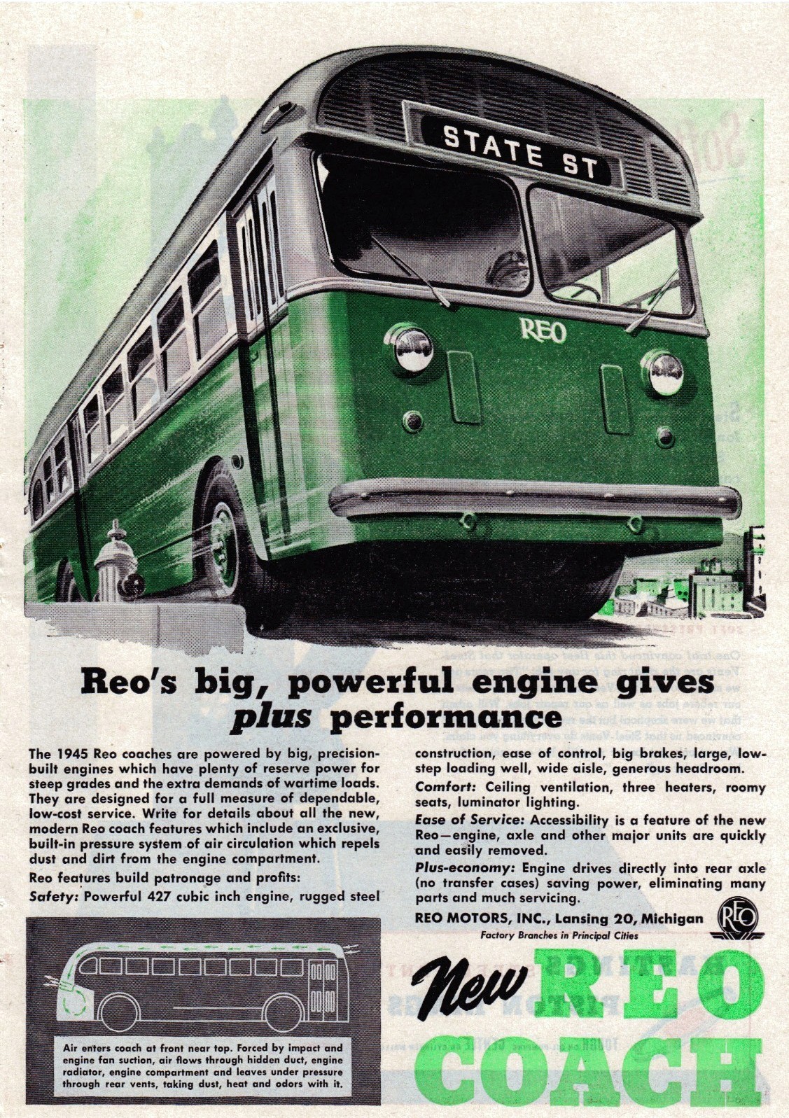 Reo '45 Big Powerful Engine — Postimages