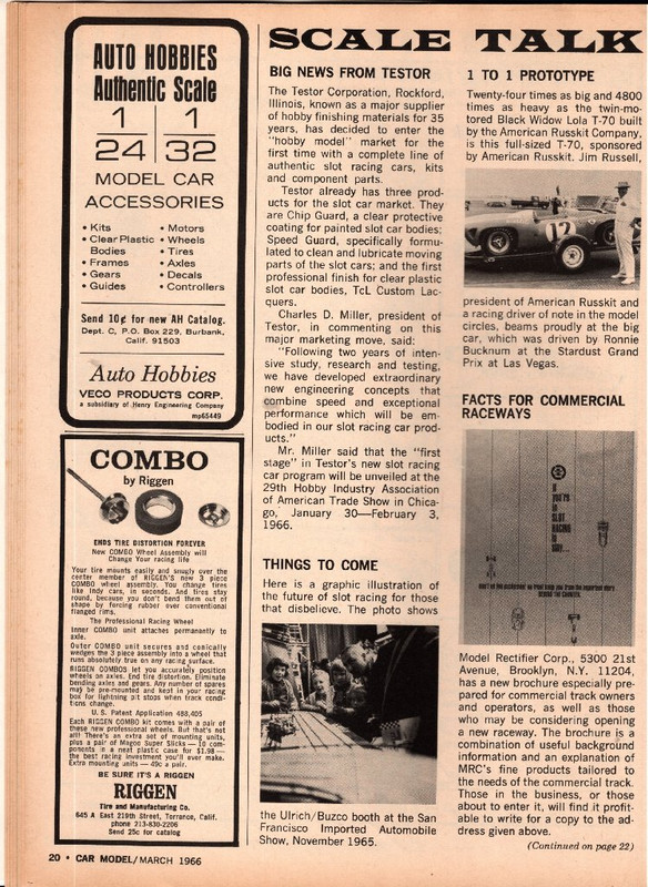 Car Model - March 1966 | SlotForum