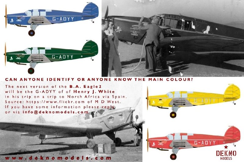 1/48 & 1/72 - British Aircraft/Klemm Eagle 2 & BK.1 3D printed kits ...