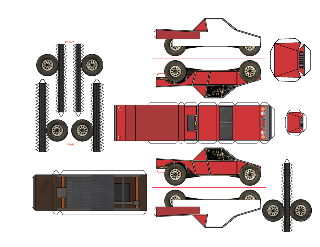 Wasteland 2 extended truck red clean bed — Postimages