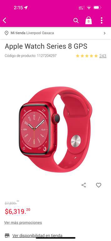 Liverpool Apple Watch Series 8 GPS 41 mm