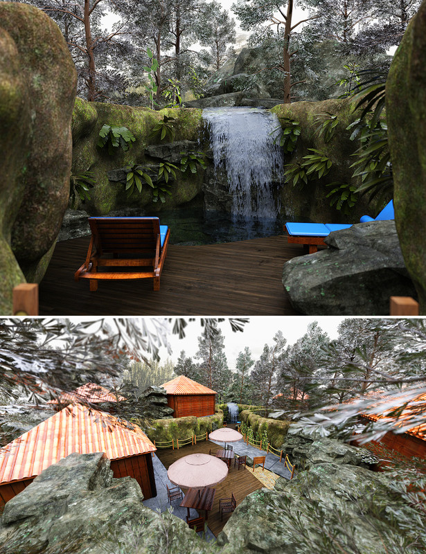 Secret Waterfalls 2026 - Free Daz 3D Models