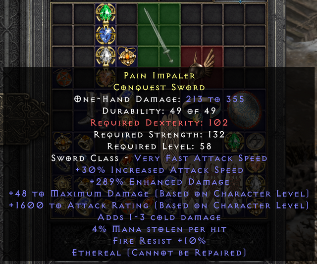 Eth Fools Conquest Sword - Topic - d2jsp