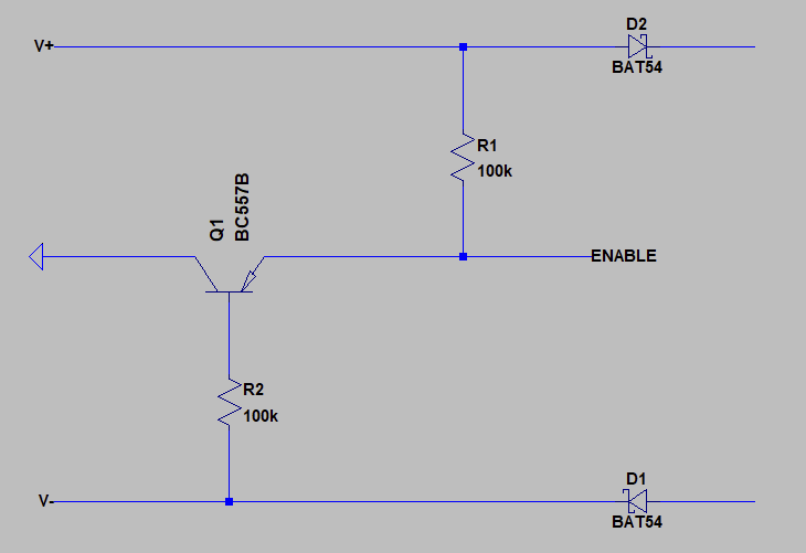Switch circuit for detecting negative rail - Page 1