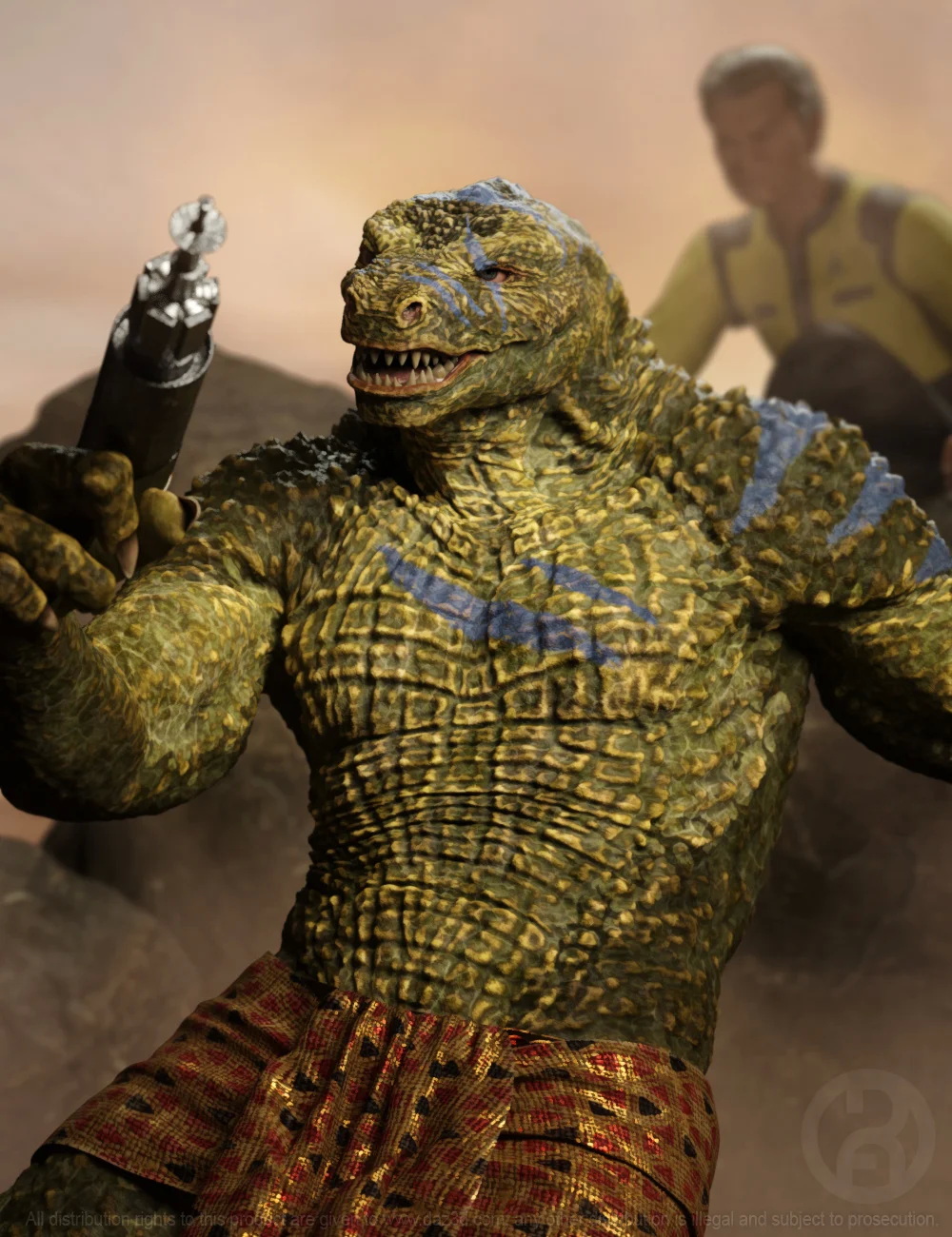 (ON THE BLOG) Lizardian For Genesis 8.1 Male - Free Daz 3D Models