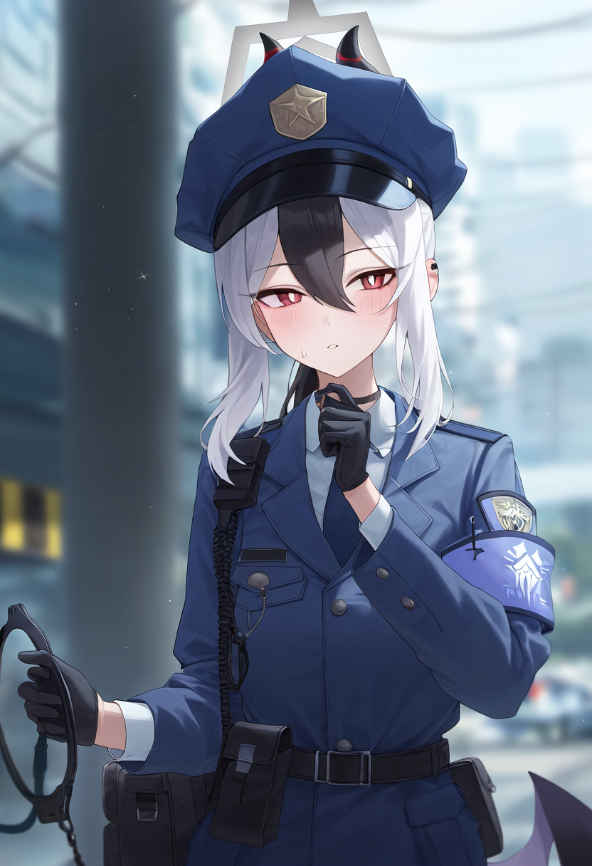 depth of field, 1girl, [kayoko (blue archive)], blue archive ...