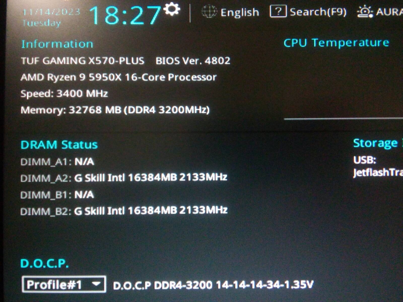 RAM DDR4 G Skill 32 G 3200 C14 Trident Z RGB BIOS — Postimages