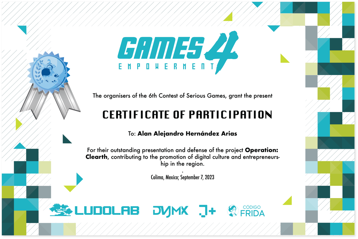 Certificate Participant Alan Alejandro Hernández Arias — Postimages