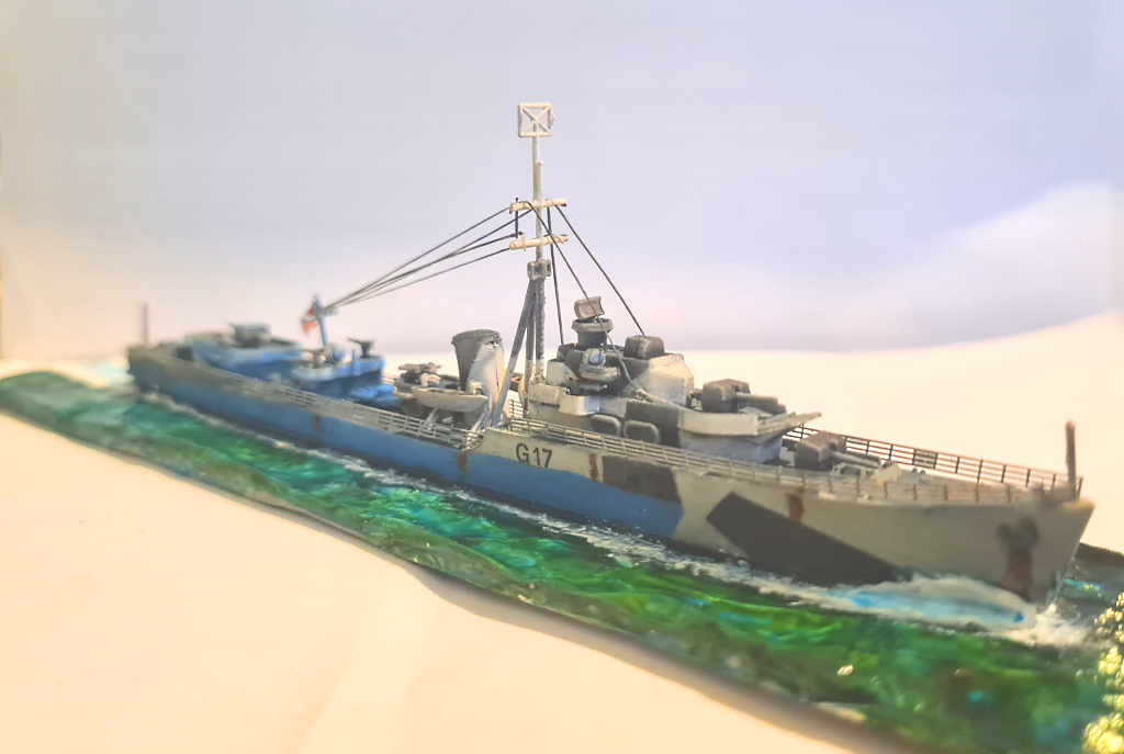 Tamiya 1/700 'O' Class British destroyer - H.M.S. Onslow - Ready for Inspection - Maritime ...