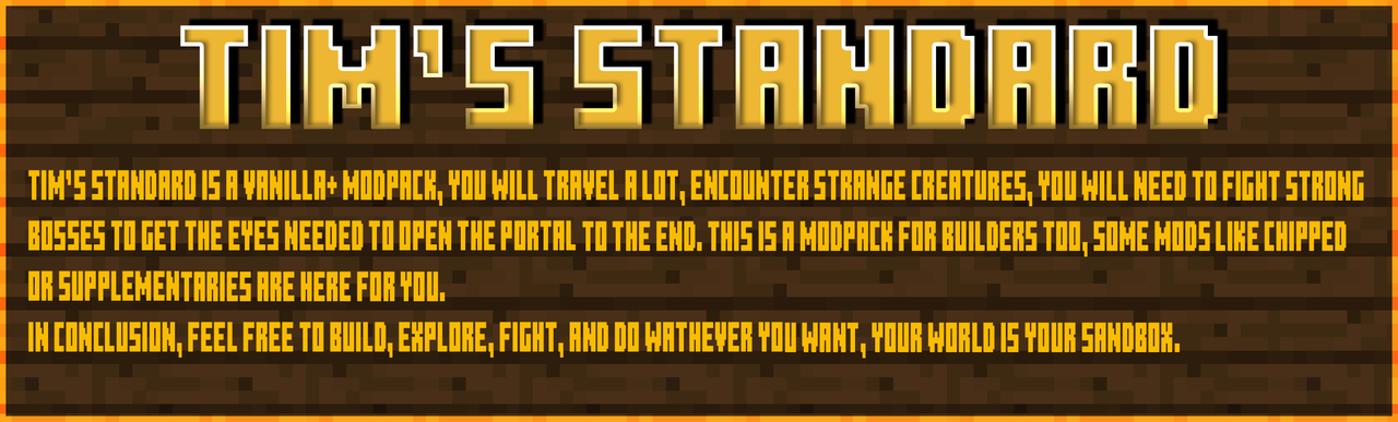 Tim's Standard - Minecraft Modpacks - CurseForge