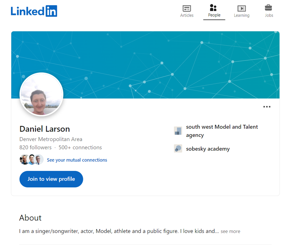 Stumbled across Daniel's LinkedIn page! : r/Daniellarson
