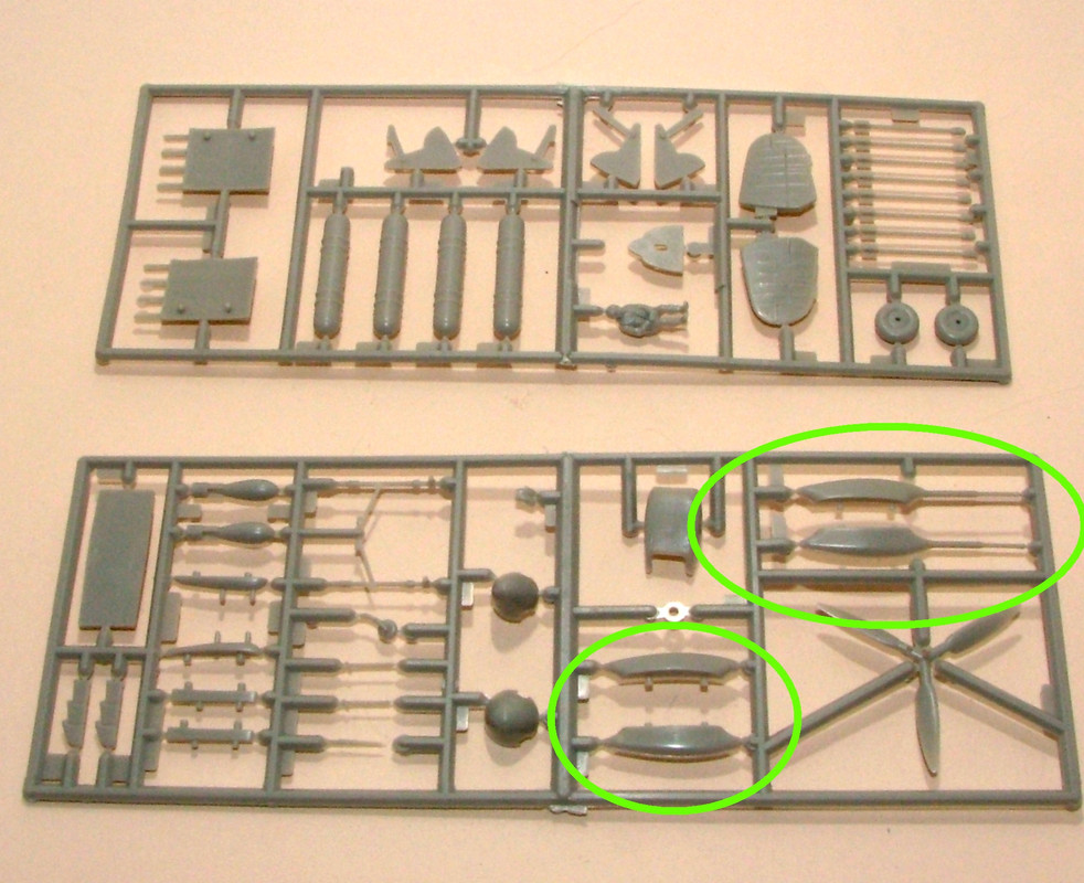 Airfix Hurricane I IIb parts, 01e — Postimages
