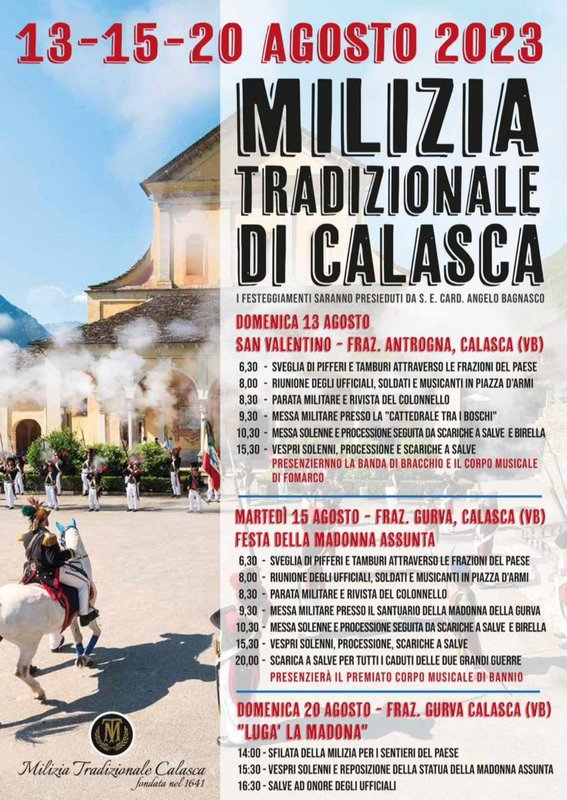 Calasca: In Festa con la Milizia Tradizionale