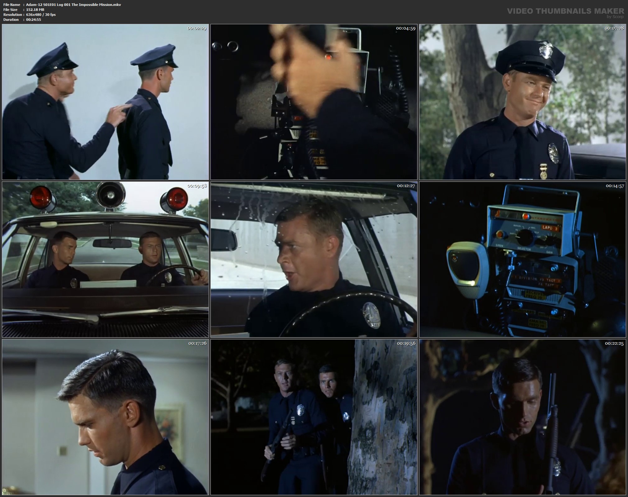 Adam 12 S01 E01 Log 001 The Impossible Mission mkv — Postimages
