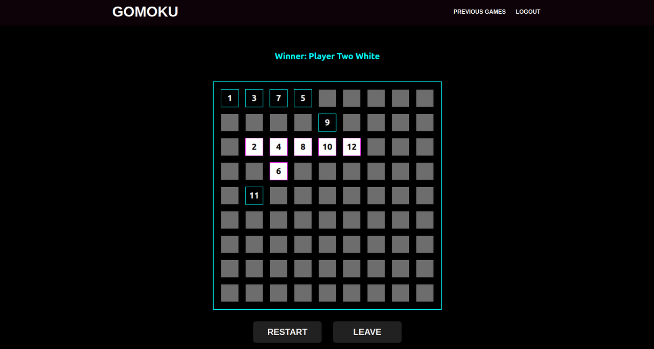 GitHub - BiancaDavey/Gomoku-Game: Gomoku is a React program creating a Gomoku game with user ...