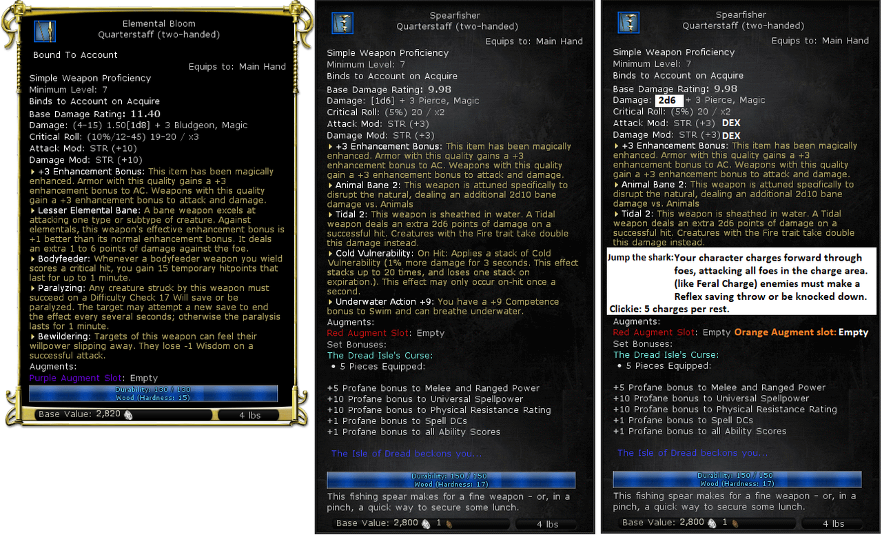 Weapon suggestions | Dungeons & Dragons Online Forums