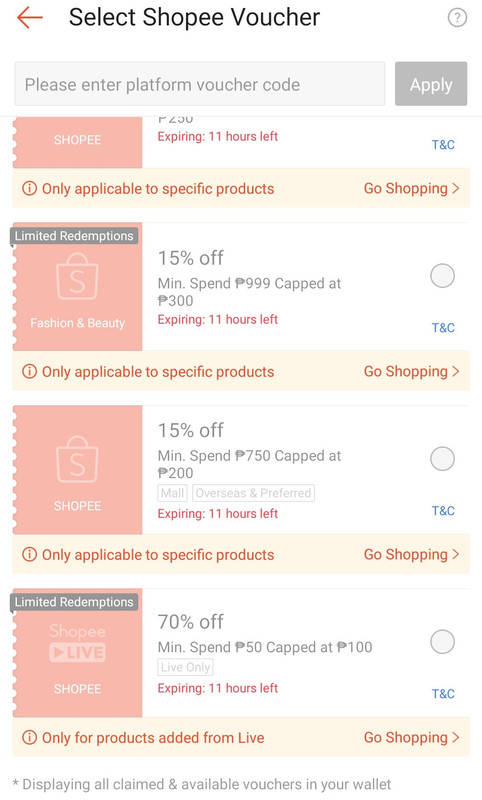 Shopee live grocery discount limited to 20% instead of 70%? : r/ShopeePH