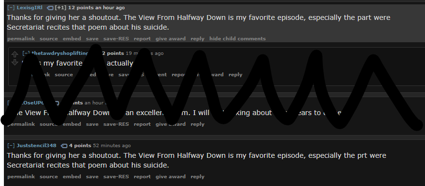 A moment to appreciate Alison Tafel, who wrote loads of BoJack Horseman ...