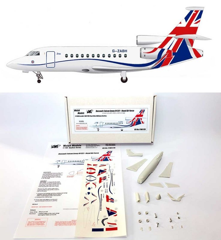 1/144 - Dassault-Falcon Envoy IV CC.1 resin kit by Welsh Models ...
