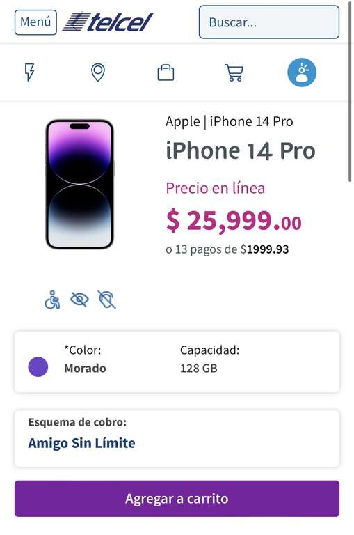 Telcel: iPhone 14 pro y pro max disponibles con 20% HSBC o 15% Santander