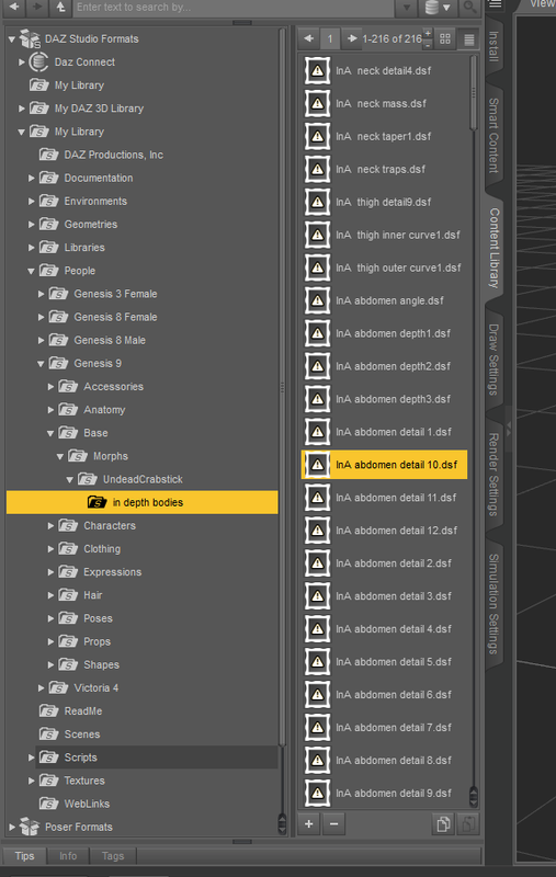 In Depth Anatomy – Body Morphs ; I Don't Manage To Make This Work ...