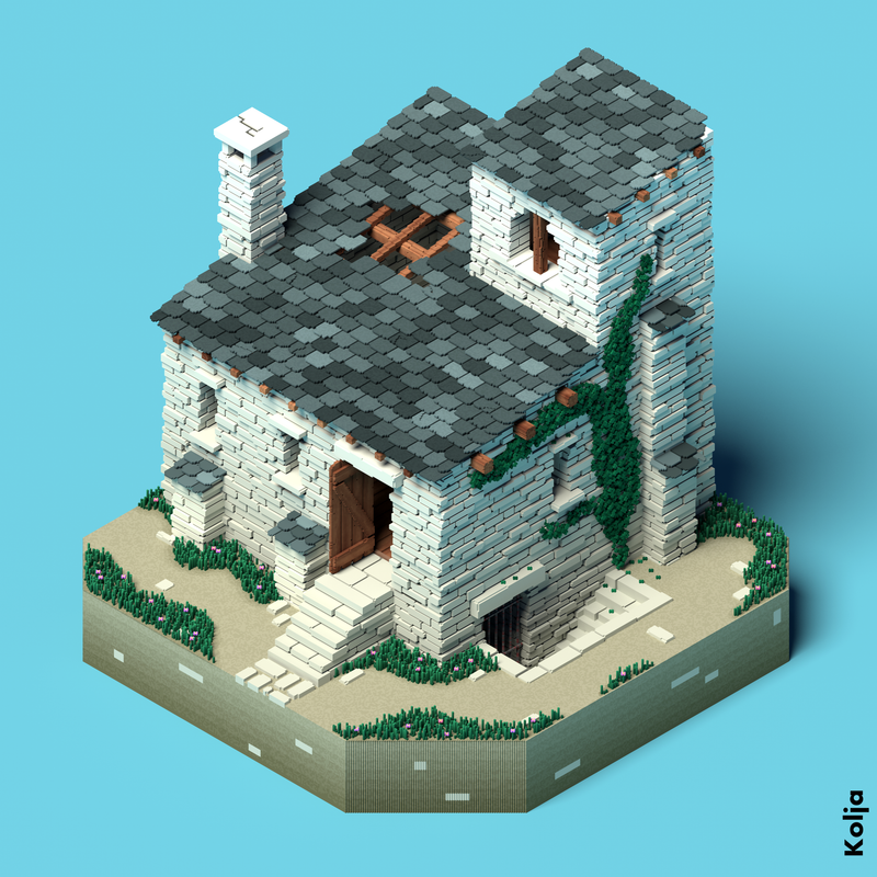 Old Limestone House : r/VOXEL
