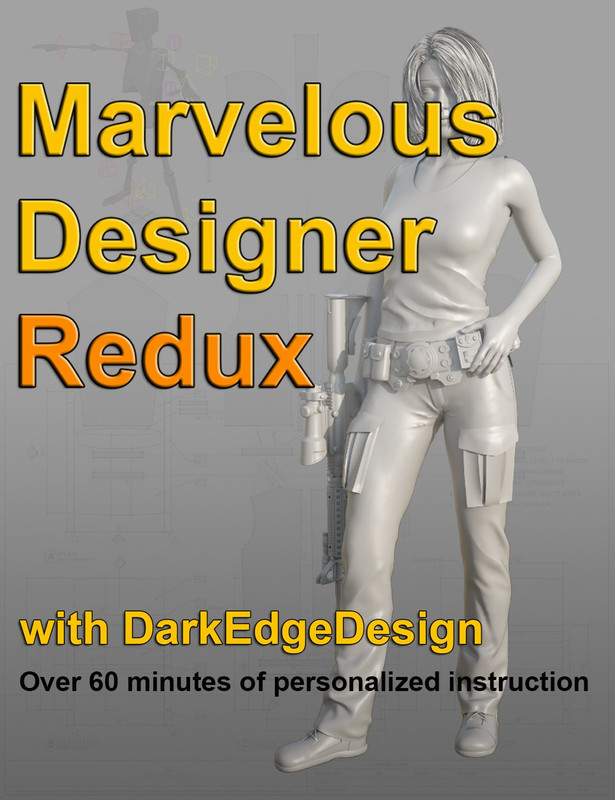 Marvelous Designer Redux Video Tutorial 2025 - Free Daz 3D Models
