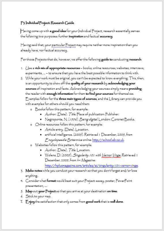 Topic: Year 9 Individual Project | The Fosil Group Topic: Year 9 Individual Project | The Fosil Group