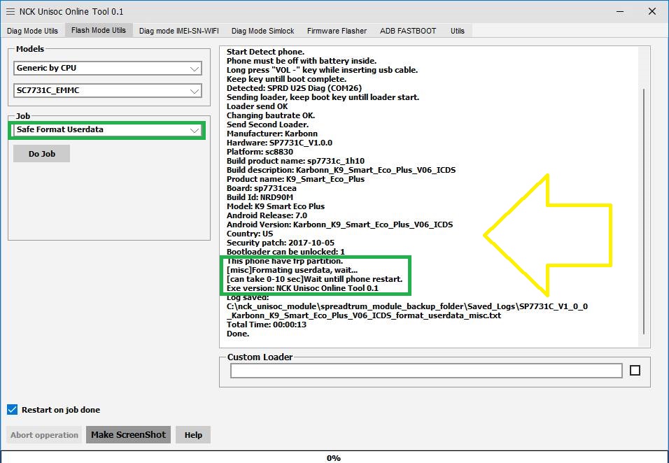 GSM-Forum - Karbonn k9 smart eco + [7731c ] read info/format /frp done by nck unisoc