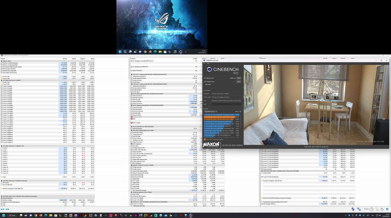 cinebench r23 5 6 ghz all p core 4 5 ghz all e core 1 376v — Postimages