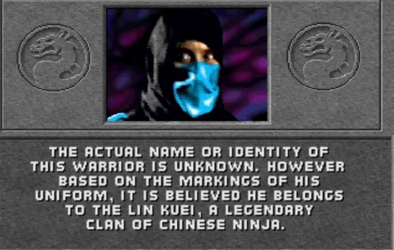 Sub-Zero (Mortal Kombat 1992) Minecraft Skin