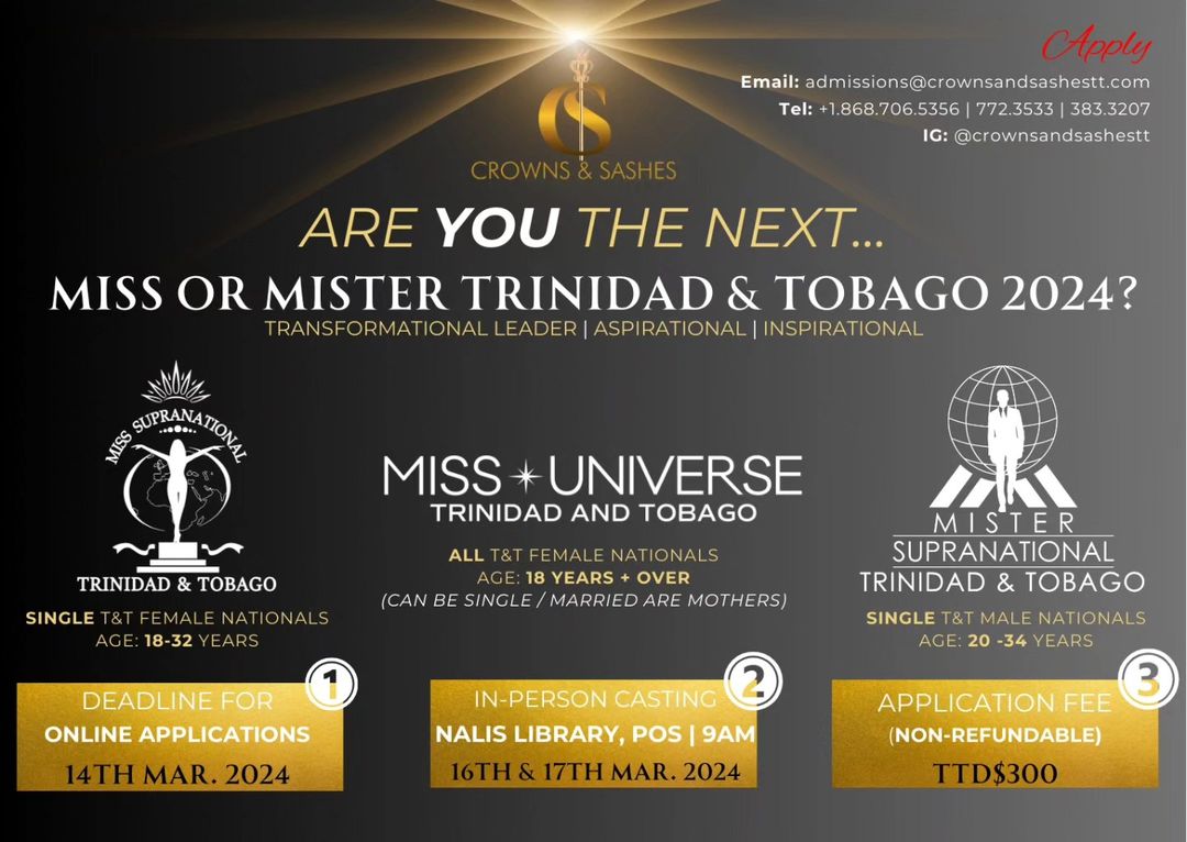 ROAD TO MISS UNIVERSE TRINIDAD & TOBAGO 2024
