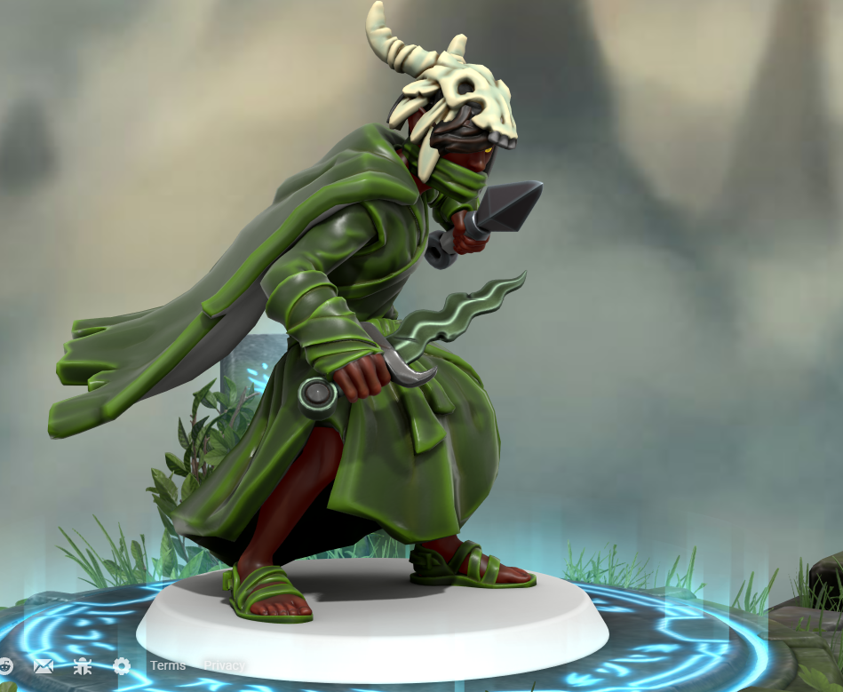 Ironclad in his demon form! Made by me using Hero Forge! : r/slaythespire