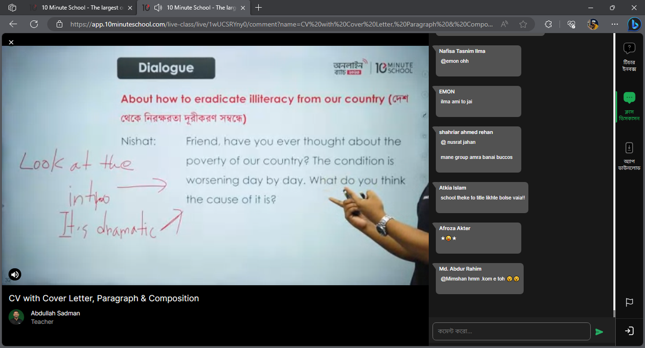 10 Minute School The largest online classroom of Bangladesh and 1 more page Personal Microsoft ...